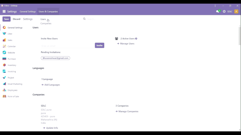 How to Create and Manage Users in Odoo? - SDLC Corp