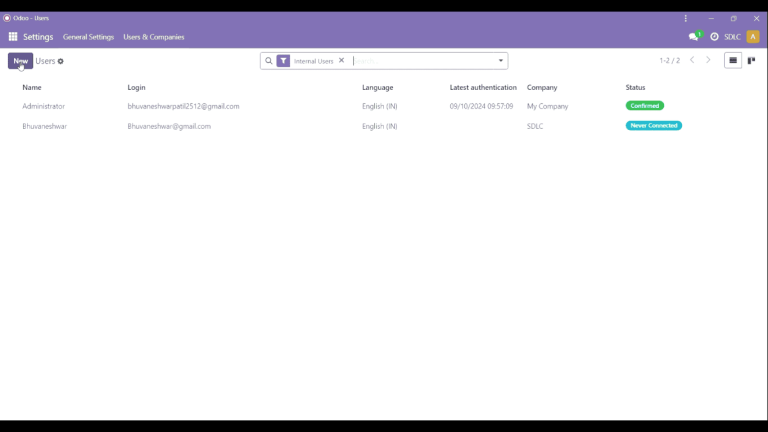 How to Create and Manage Users in Odoo? - SDLC Corp