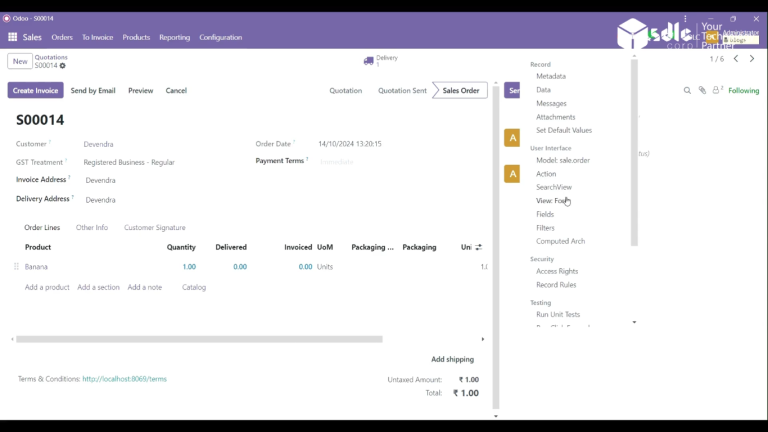 How to Create Custom Forms in Odoo? - SDLC Corp