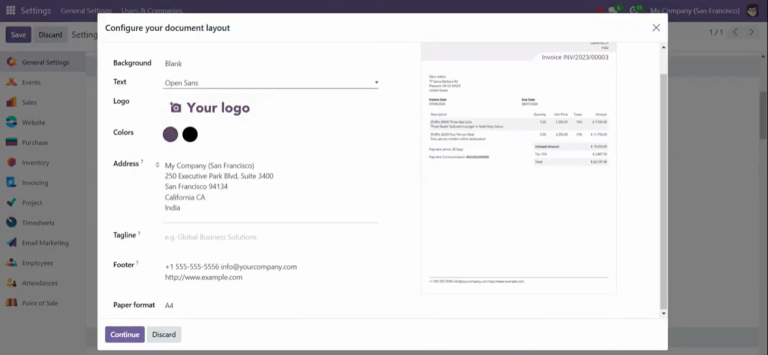 Odoo 18 new report layouts and fonts - SDLC Corp
