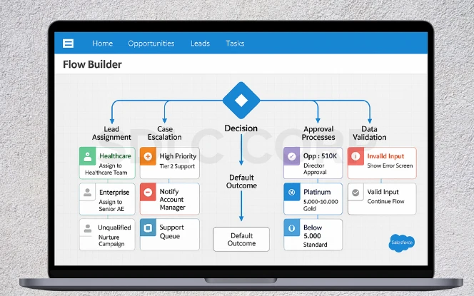 How to Use Decision Elements in Salesforce Flow Like a Pro - SDLC Corp