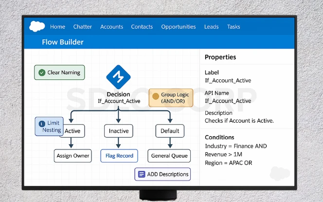 How to Use Decision Elements in Salesforce Flow Like a Pro - SDLC Corp
