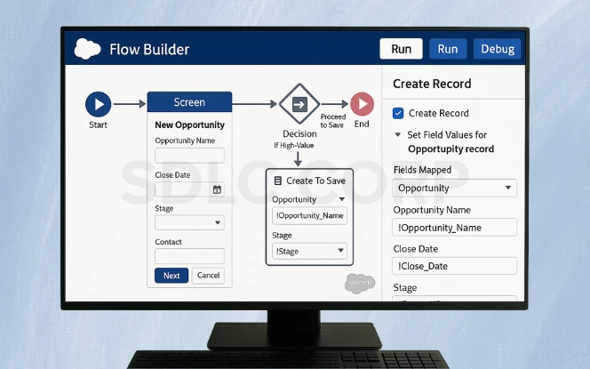 How to Create a Salesforce Screen Flow - SDLC Corp Salesforce Screen Flow