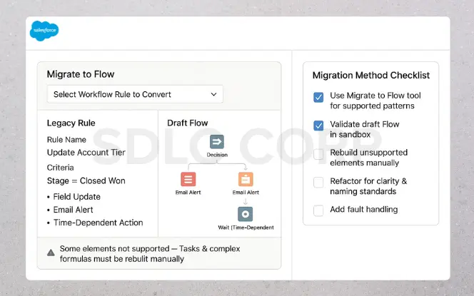 Migrate Salesforce Workflow Rules to Flow: A Checklist - SDLC Corp